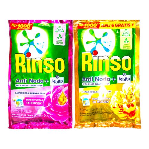 Jual RINSO MOLTO - Cair 42 ml - Liquid Sachet Renteng Gantung - Kota ...