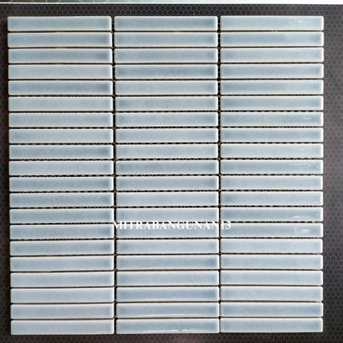 Jual Keramik Finger Tile Keramik Abu Abu Glossy Mosaic Singres Kit Kat ...
