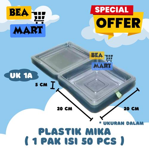 Jual Plastik Mika 1A Isi 50 Pcs | Mika Kotak Makanan / Box Kue Bolu ...