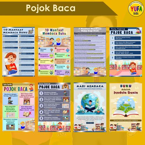 Jual 181 poster tata tertib pojok baca - poster motivasi membaca ...