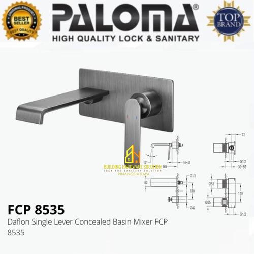 Jual PALOMA FCP 8535 Keran Wastafel Tanam Tembok Kran Air Panas Dingin ...