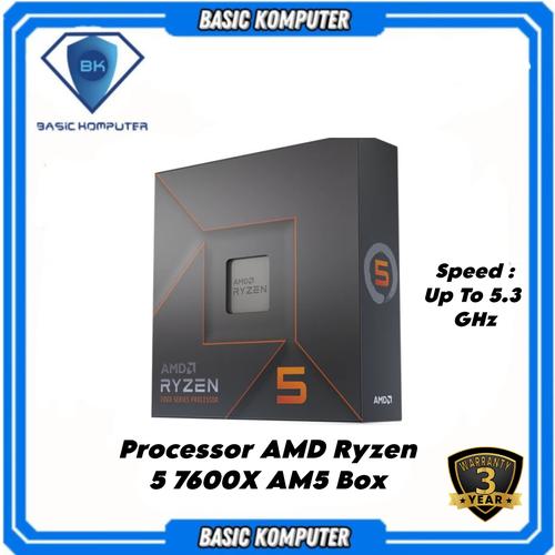 Jual PROCESSOR AMD RYZEN 5 7600X BOX 4.70 GHz SOCKET AM5 GARANSI 3 ...