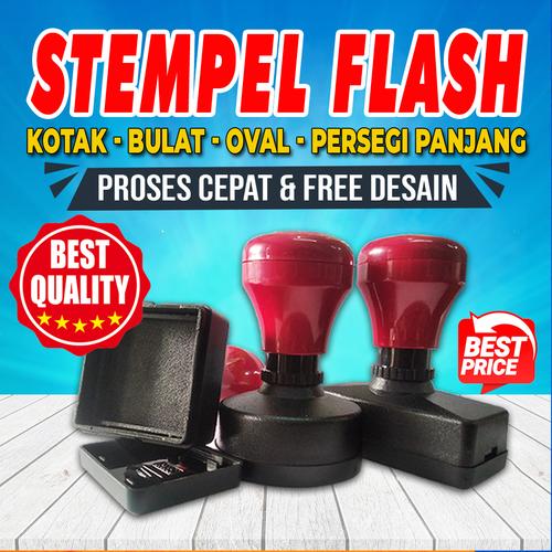 Jual stempel otomatis / stempel flash / stempel warna (2warna) - 1 ...