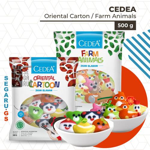 Jual Cedea Ikan Olahan Karakter Oriental Cartoon / Farm Animals 500 ...