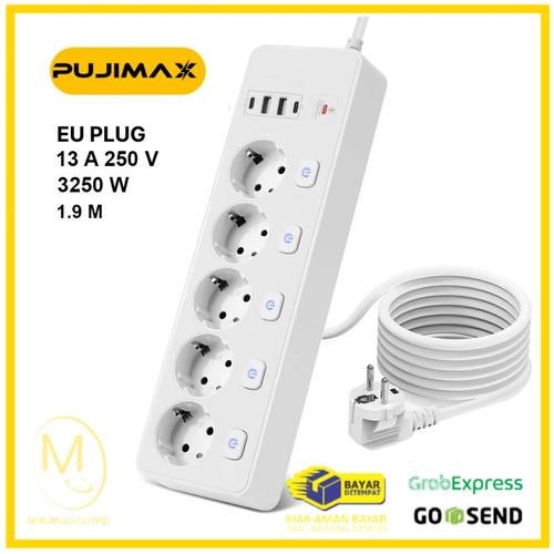 Jual Terminal Listrik Stop Kontak Power Strip Colokan Listrik USB 250V ...