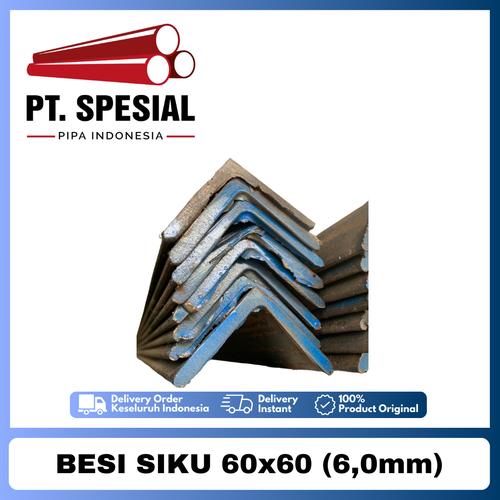 Jual Besi Siku 6x6 / Ukuran 60x60 Tebal 6.0mm /Batang - 04 - Jakarta ...
