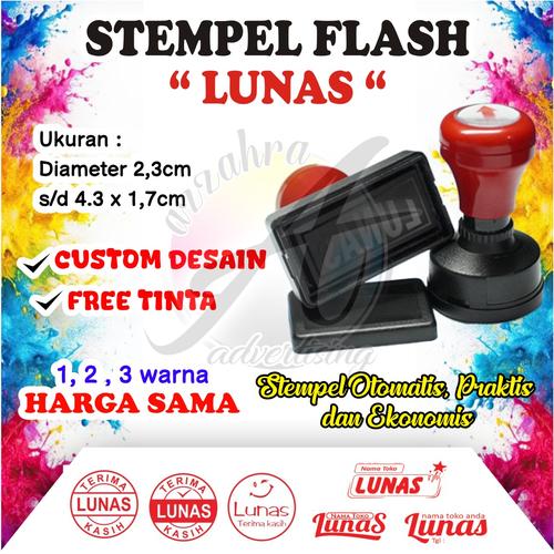 Jual CETAK STEMPEL LUNAS PERUSAHAAN , LOGO , NAMA TTD , LUNAS , STEMPEL ...