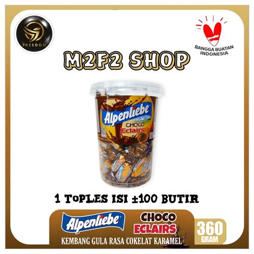 Jual Permen Alpenliebe Choco Eclairs Chocolate Caramel Jar 360 gr ...