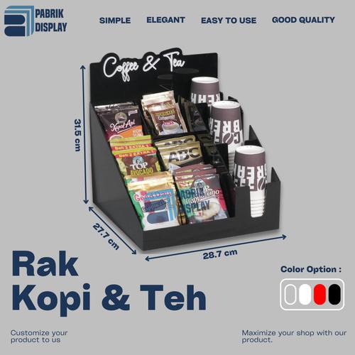 Promo tempat kopi / kopi storage / rak kopi / akrilik display kopi ...