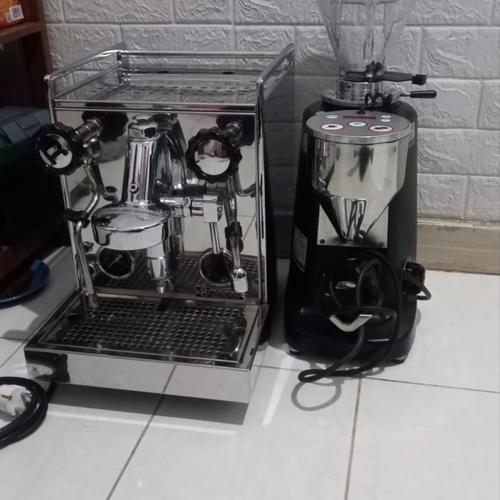 Jual Rocket Mozzafiato Rotary pump + Grinder Mazzer Super Jolly Mesin Kopi Espresso Machine ...