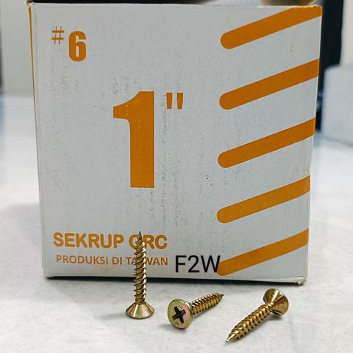 Jual SEKRUP GRC KUNING ZOLO 6x1 / PAKU GRC BOARD / SKRUP CARLSI BOARD ...