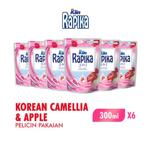 Promo Rapika Pelicin dan Pewangi Pakaian Korean Camellia 300 ml x 6 pcs ...