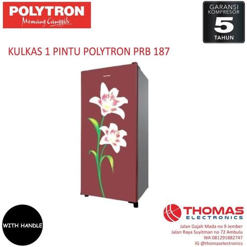 Jual KULKAS 1 PINTU POLYTRON PRB 187 LEMARI ES 1 PINTU PRB187 GARANSI ...