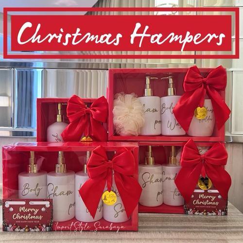 Jual Christmas natal 2024 RED BOX aesthetic refill botol tempat sabun ...
