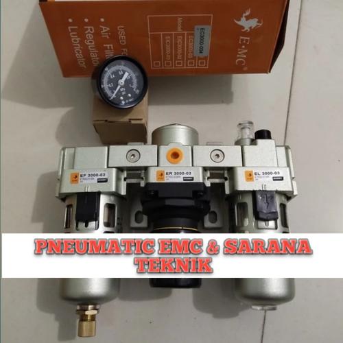 Jual Air Unit FRL EC3000-02D / EC3000-03D EMC Pneumatic - EC3000-03 3/8 ...