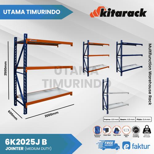 Jual KITARACK Rak Gudang Besi 600kg 2.5 Meter Rack Gudang 4 Susun ...