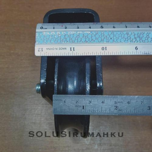 Jual SBR Roda Pagar Besi Hitam 10 cm "U" Rel Besi Beton Behel As ...