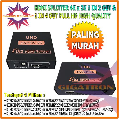Promo HDMI Splitter 2 Port Full HD Splitter HDMI 2 Port 1 in 2 Out ...