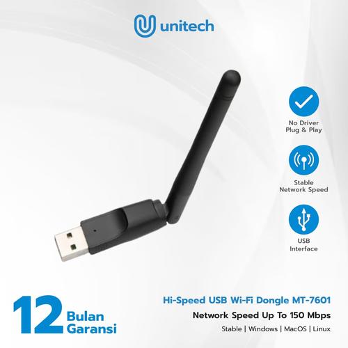 Promo USB Wifi Dongle Adapter Unitech 150Mbps - Antena Penangkap Sinyal Wifi untuk PC Laptop Set ...