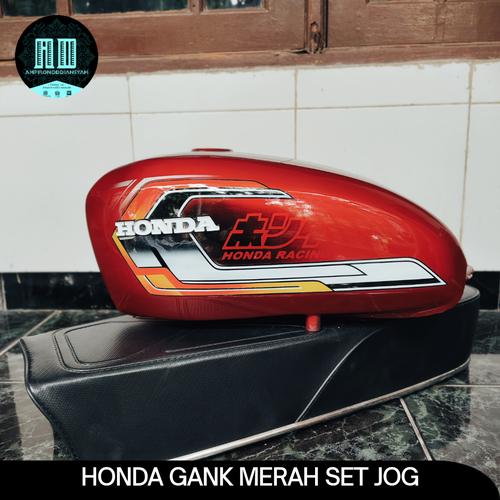 Jual tangki set jog tangki honda cb100 tangki honda gank merah set jog ...