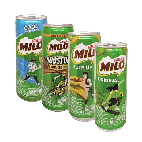 Jual MILO - Minuman Cokelat Paduan RTD - 240ml Imported KALENG ...