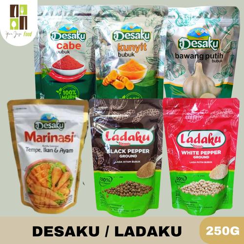 Jual Ladaku Lada Putih/Lada Hitam Bubuk/Desaku Cabe Bubuk/Kunyit 250g ...