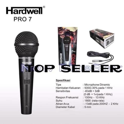 Jual Mic MIK MIKE MICROPHONE MIKROPHONE MIKROFON Kabel Hardwell PRO-7 ...