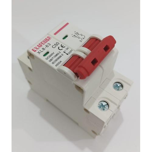 Jual MCB DC 2P 50A 500V Circuit Breaker DC 2 Poles 50A - 2P 32A ...