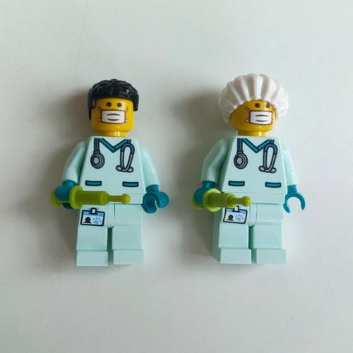 Jual Lego minifigure surgeon surgery doctor with masker - Hitam ...