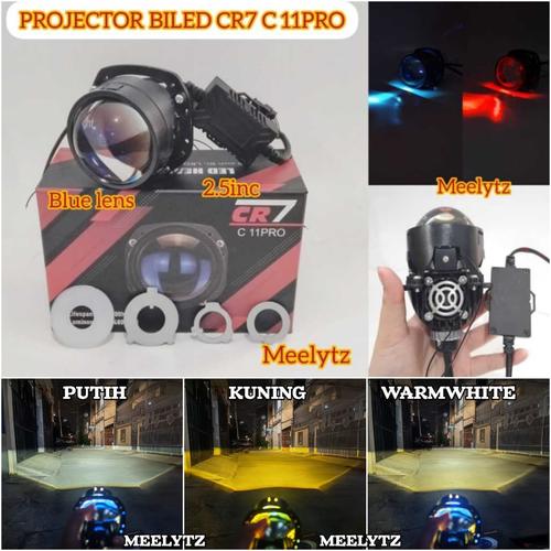Jual Projector Biled Cr7 C11Pro Blue Lens 2,5inc 3 Warna All Weather ...