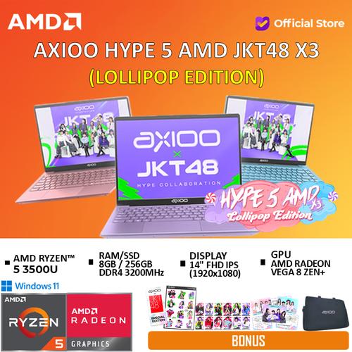 Promo Axioo Hype 5 AMD JKT48 X3 Lollipop Edition Ryzen 5 3500U 8GB ...