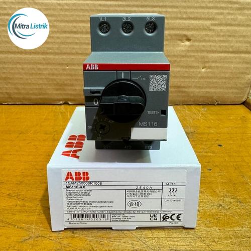 Jual ABB MS116-4.0 Manual Motor Stater 1SAM250000R1008 1.5KW - Jakarta Pusat - Mitra Listrik ...
