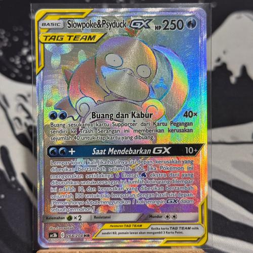 Jual Slowpoke & Psyduck gx tag team ac3b hr hyper rare rainbow kartu ...