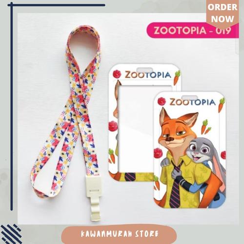 Jual Lanyard Holder Zootopia / ID Card Holder Zootopia / Nametag ...