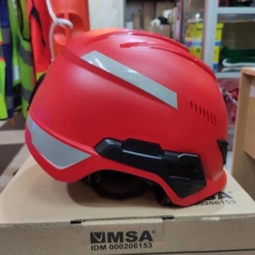 Jual Helm Climbing MSA Merah H1 Trivent / Safety Helmet MSA Original ...