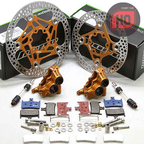 Jual Hope RX4+ Caliper Flat Mount and Rotor Road Floating 6 Bolts Set ...