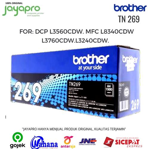 Jual BROTHER TONER TN 269 BLACK DCP L3560CDW L3760CDW. HL L3240CDW ...