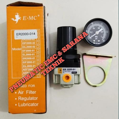Jual Air Unit Regulator ER2000-01 / ER2000-02 EMC Pneumatic - ER2000-02 1/4" - Jakarta Barat ...