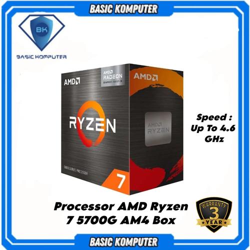 Jual PROCESSOR AMD RYZEN 7 5700G 3.9GHz 8 CPU cores 16 threads 8 GP NEW ...
