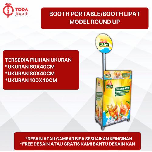 Jual Booth Portable Galvanis / Booth Model Round Up / Booth Portable ...