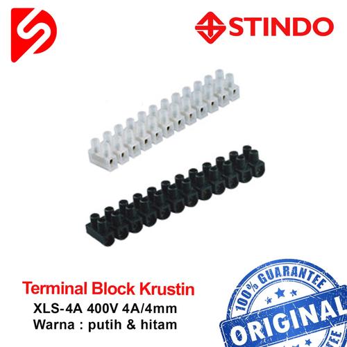 Jual Terminal Block Krustin XLS-4A / XLS4A 400V 4A/4mm STINDO - Hitam ...