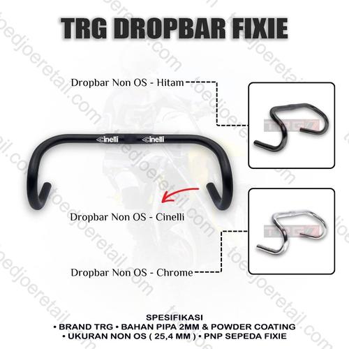 Jual TRG Dropbar fixie standar roadbike 25.4 stang sepeda balap touring ...