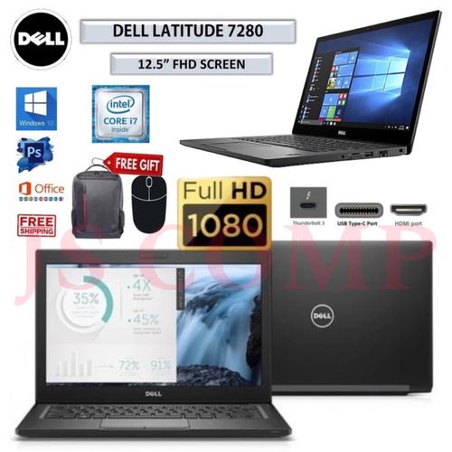 Jual DELL 7280 I7 7TH No Touchscreen Laptop Spek Tinggi 12.5Inch Ram ...