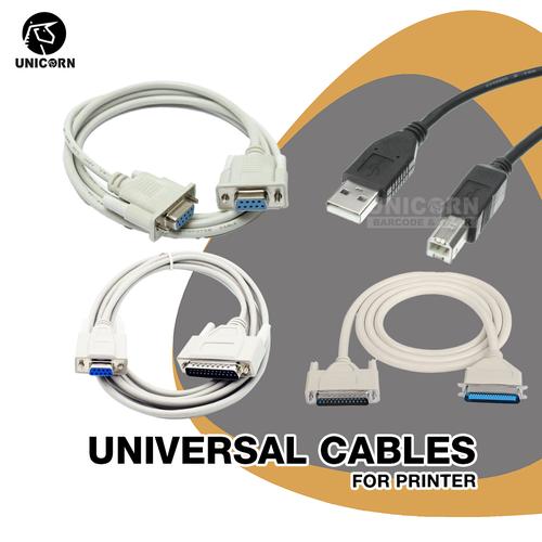 Jual Universal Cables Kabel Printer - USB 2.0 Serial RS232 DB9 DB25 ...