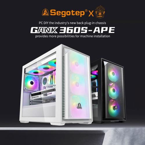 Promo Segotep GANK 360S APE - BTF Tempered Glass m-ATX Gaming Case ...