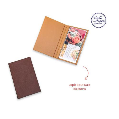 Jual Buku Menu Jakarta - Buku Menu Kulit Premium Jepit Baut Isi Plastik ...