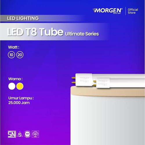 Promo Morgen Lampu T8 Tube Light Led Ultimate Series 10w 20w Mg Lut8a Lampu Tl T8 Lampu T8