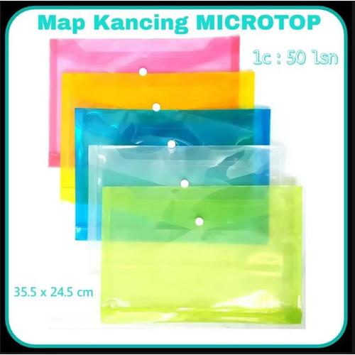 Jual Map Plastik Kancing Punggung Folder One / Map Bening / Map Palstik ...