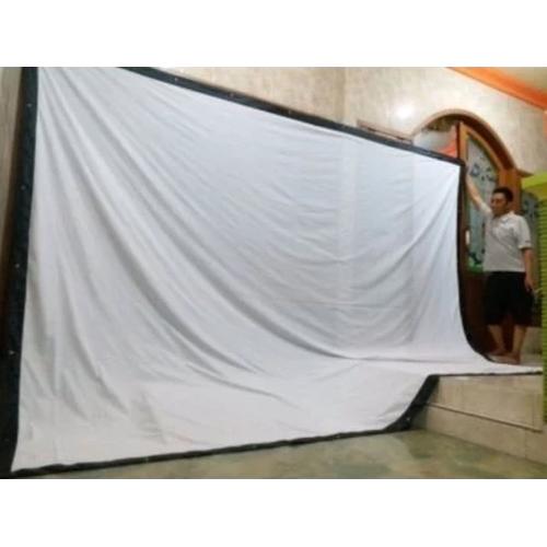 Jual Layar proyektor bahan kain kahatek ukuran 3x6 meter tanpa ...