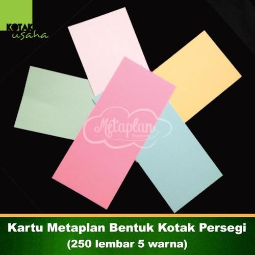 Jual Kartu Metaplan Bentuk Kotak Persegi (250 Lembar 5 Warna) - Jakarta ...